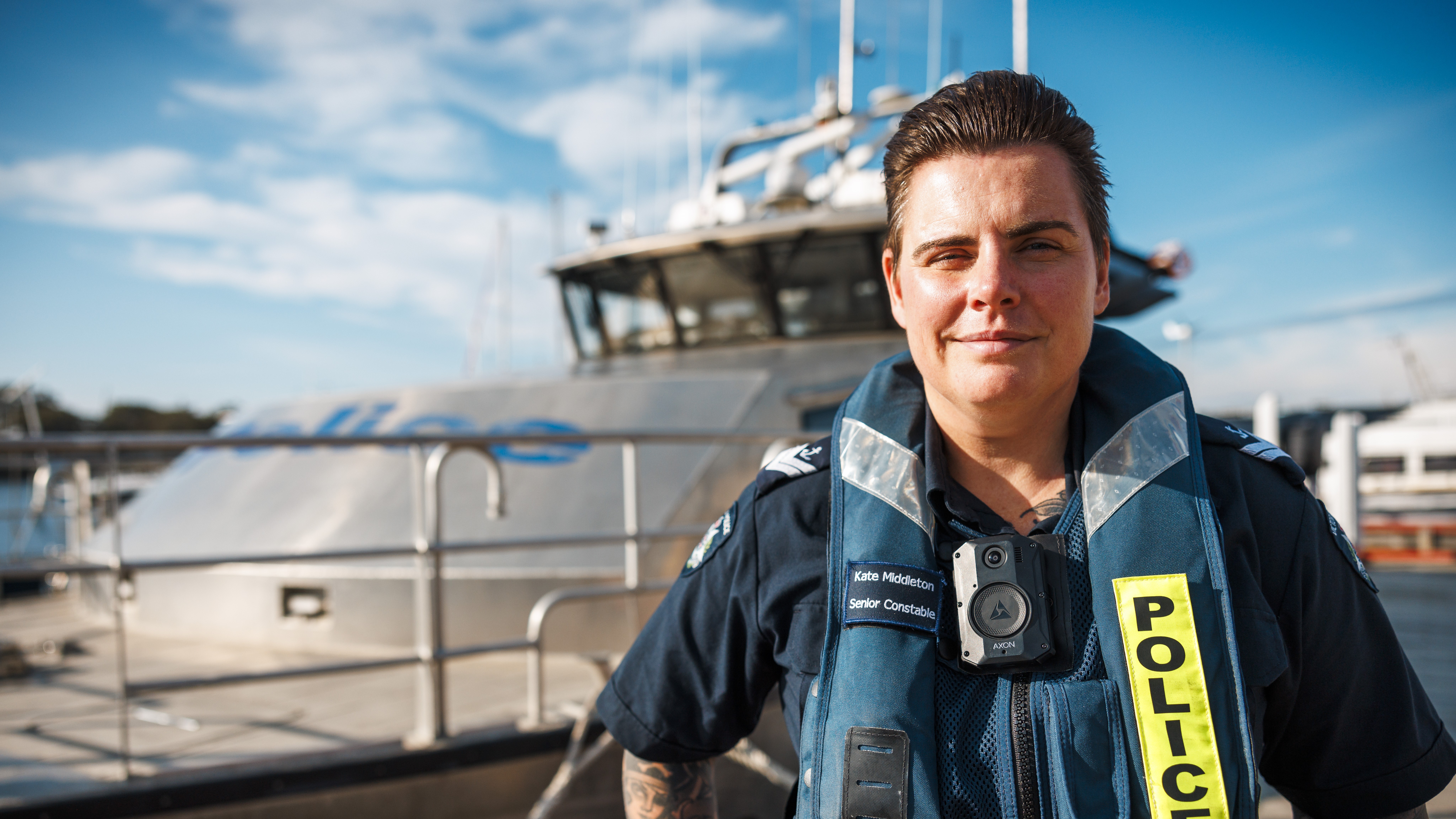 Water Police’s first female skipper | Victoria Police
